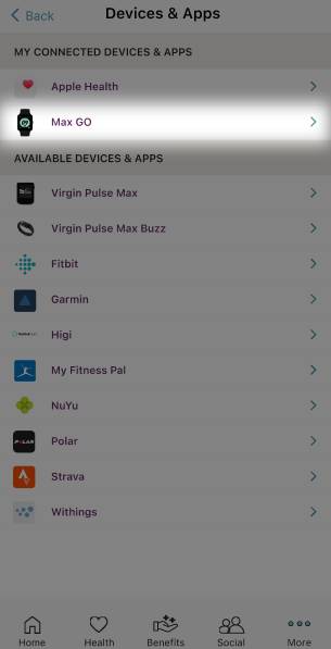 How to Disconnect Max GO Device From the Personify Health App ...
