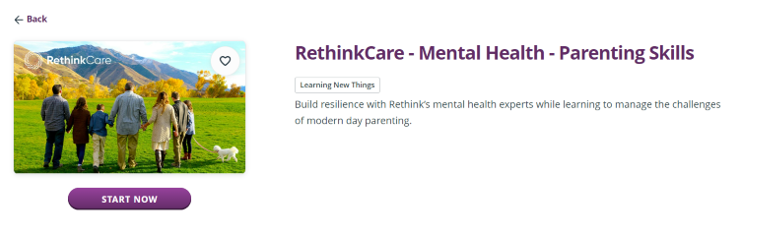 How to access RethinkCare - Parenting Skills Section? – Personify Health