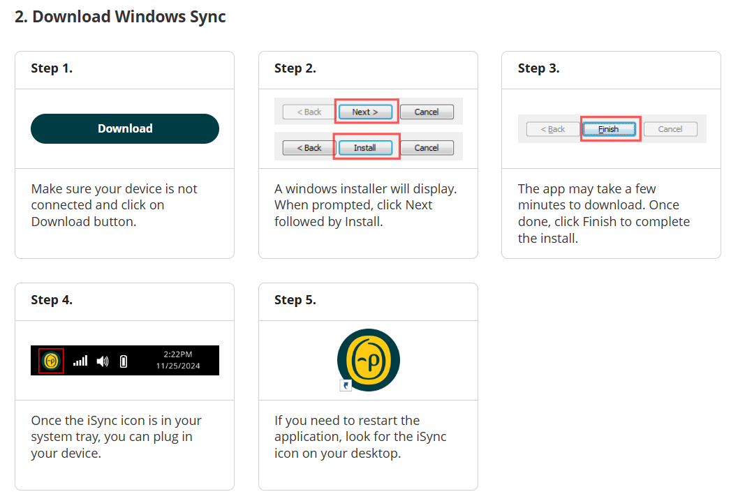 How to download the iSync Software? – Personify Health