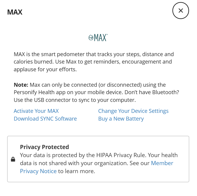 How to update the settings on your Max – Personify Health