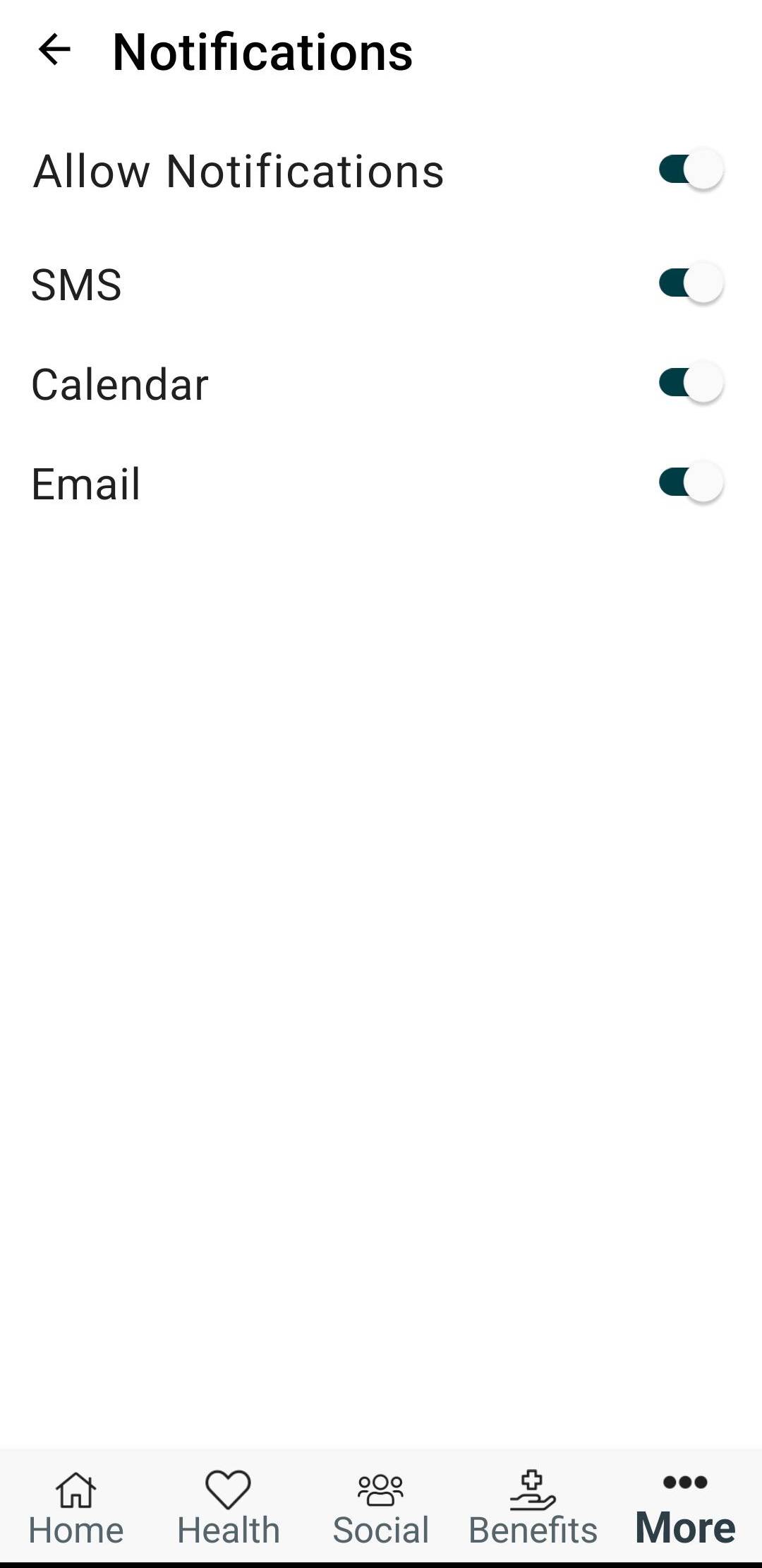 Max GO Settings in the App – Personify Health