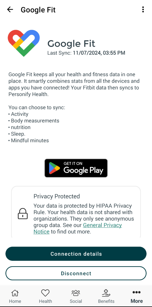How to connect Google Fit to Personify Health – Personify Health