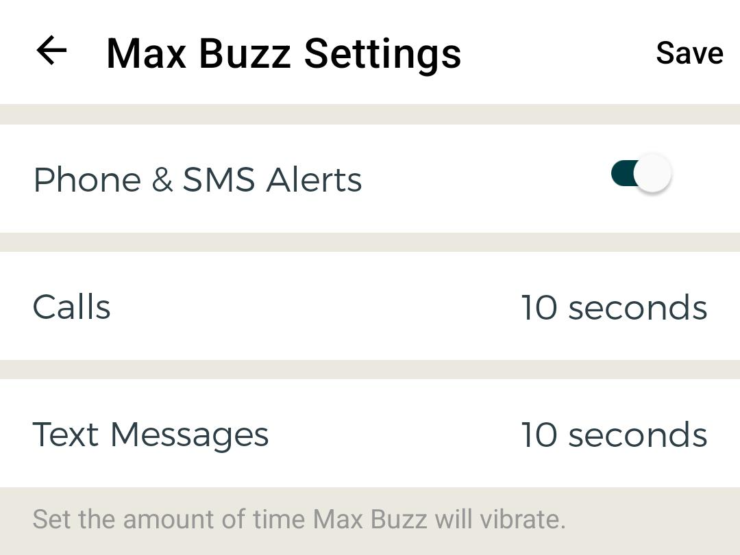 How to turn on Phone/SMS Notifications on your Max Buzz – Personify Health