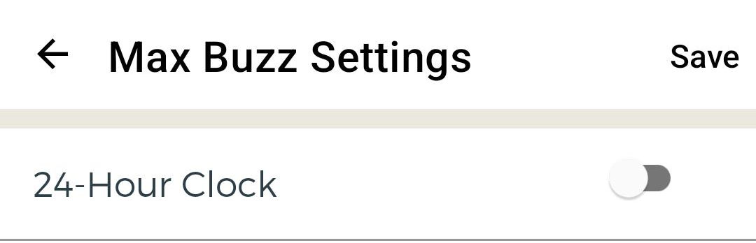 How to set the clock display on your Max Buzz – Personify Health