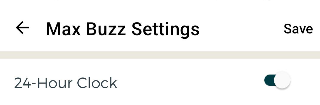 How to set the clock display on your Max Buzz – Personify Health
