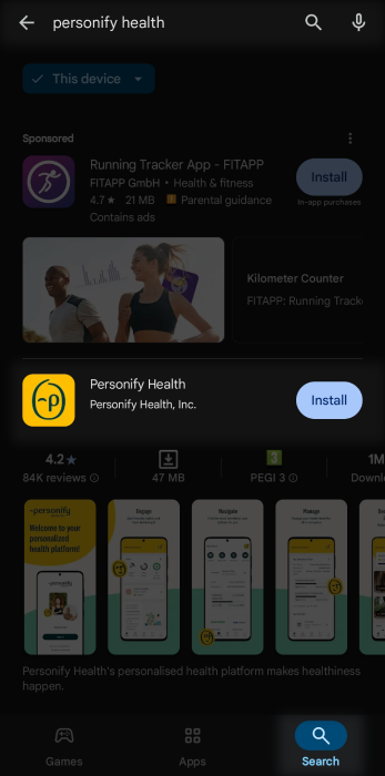 How to download the Personify Health mobile application on Android ...