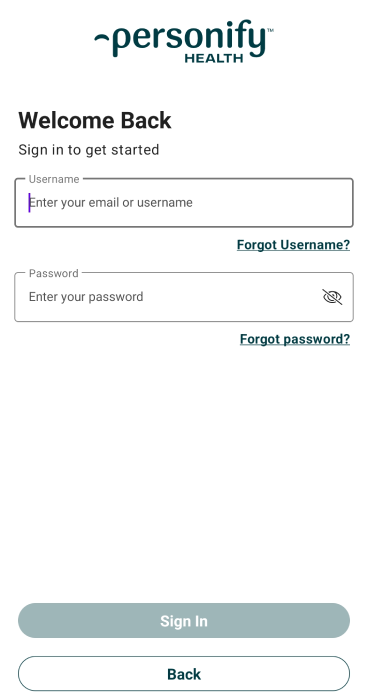 Unable to log into my Personify Health account – Personify Health