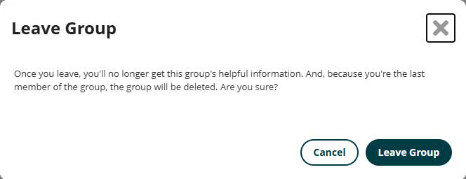 How to leave a group – Personify Health