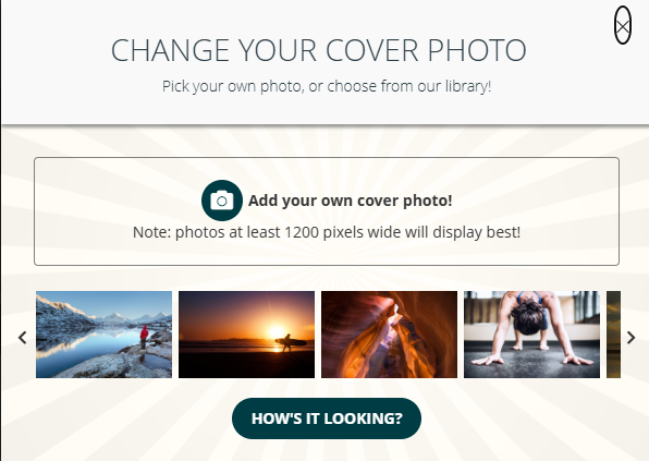 How to change your cover photo – Personify Health
