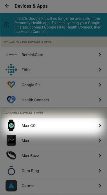 How to connect Max GO device to the Personify Health App? – Personify ...