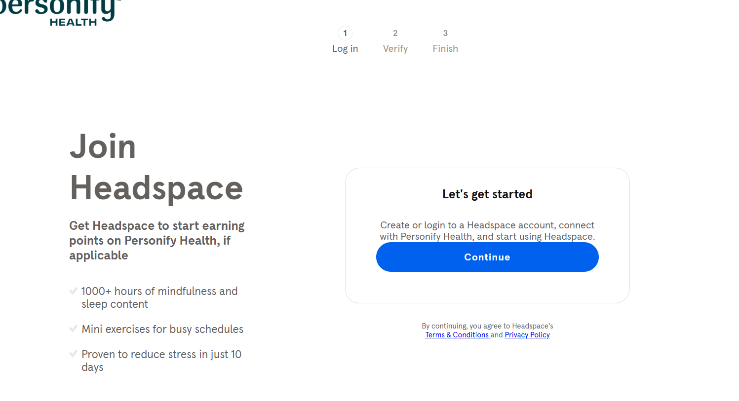 How to enroll to Headspace via Personify Health Webpage – Personify Health