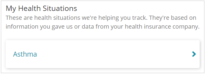 Health Situations Checklist – Personify Health